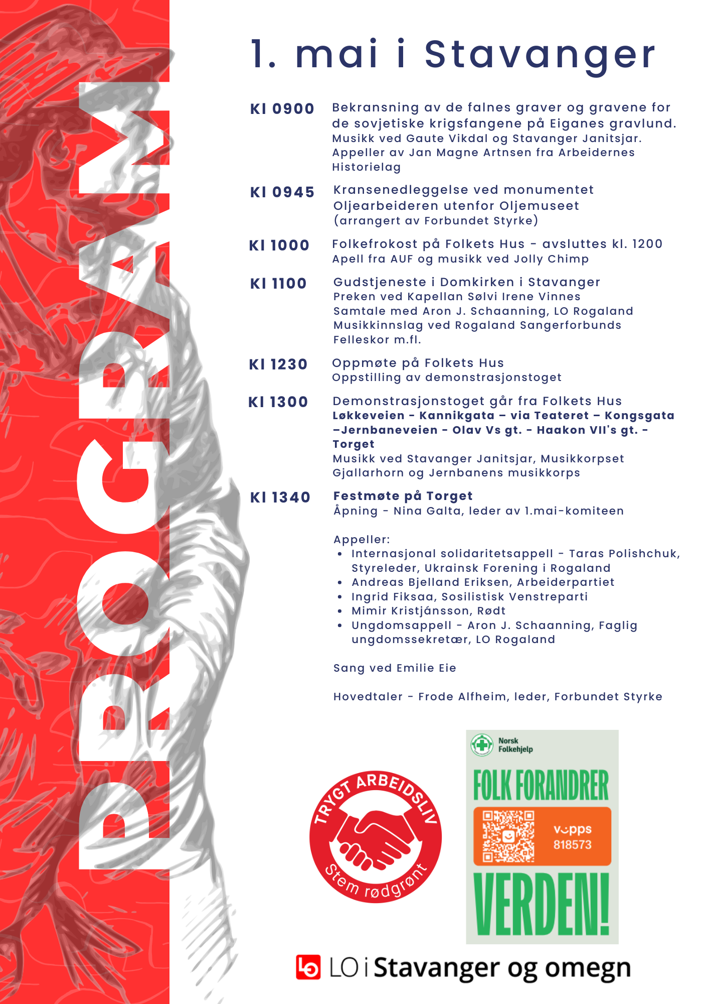 1. mai i Stavanger 2025 - LO i Stavanger og Omegn